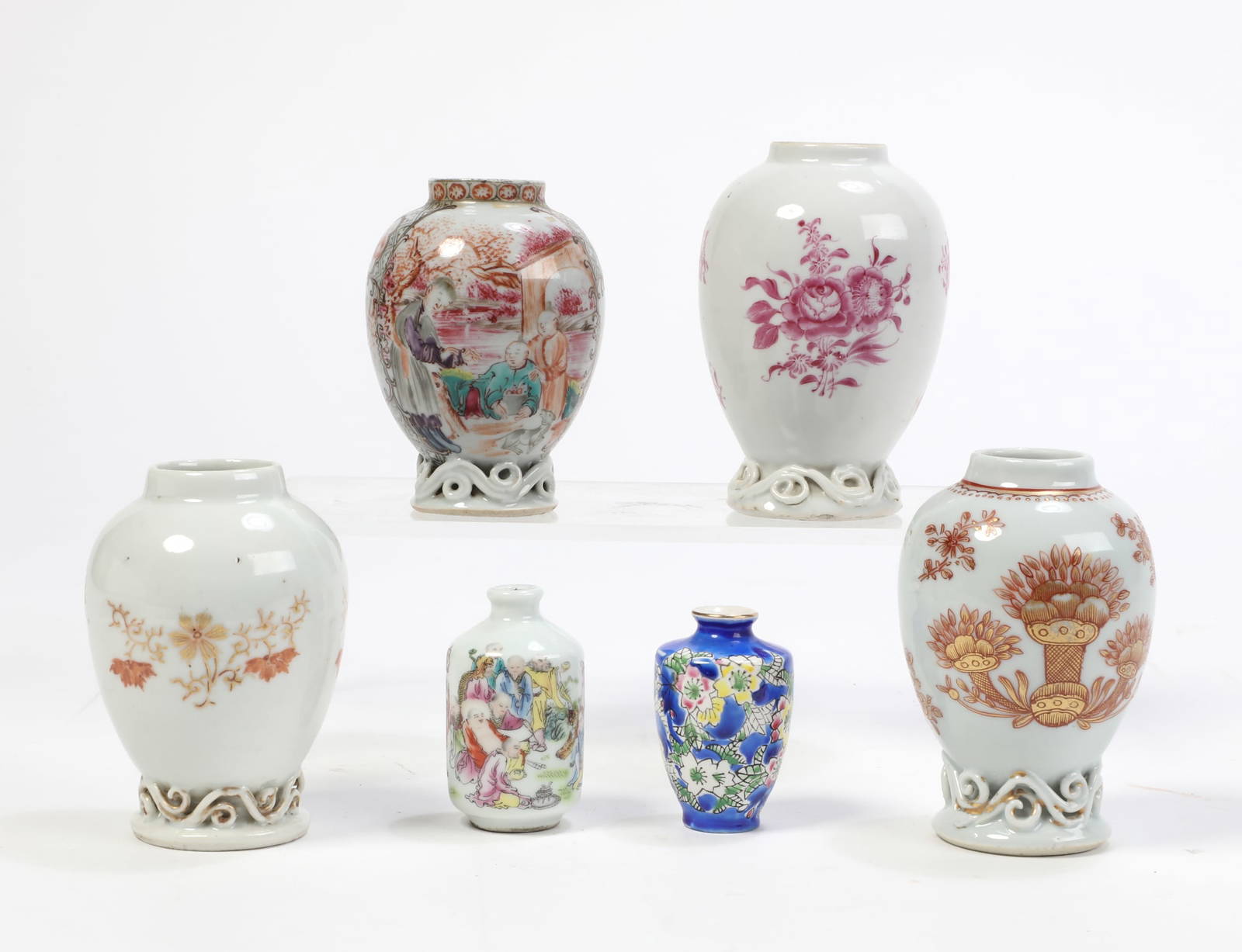 Six Chinese Export Porcelain Vases Auction
