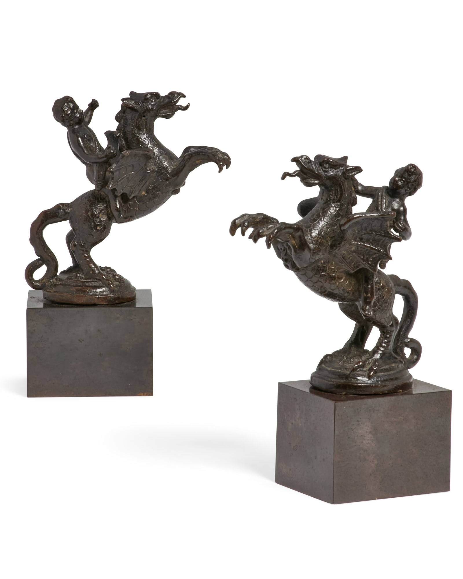 A Pair Of Italian Renaissance Bronze Finials Auction