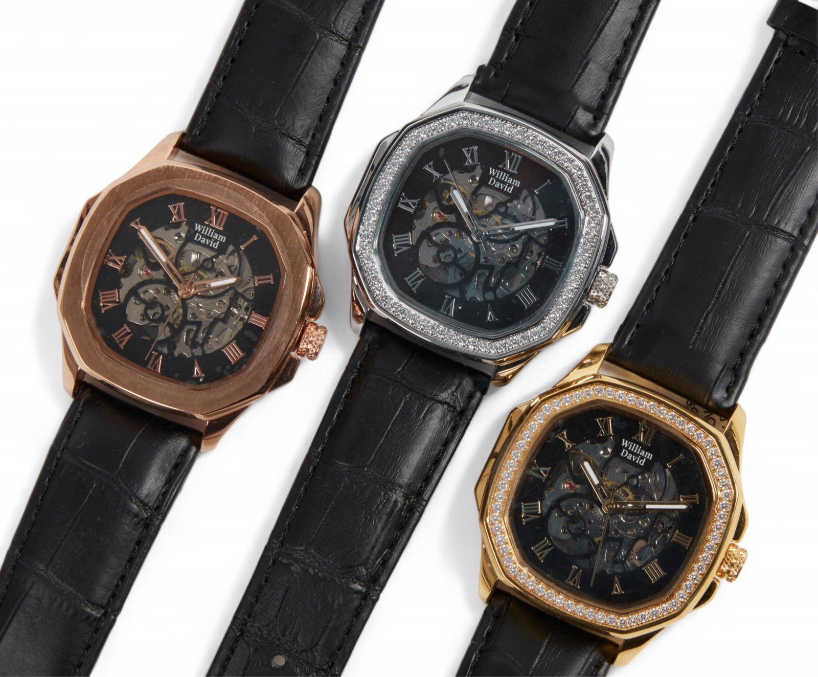 Three William David Watches Auction