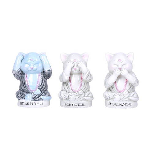 ?MASTER MEOW SEE, HEAR, SPEAK NO EVIL FIGURINES SET - Jan 04, 2021 ...