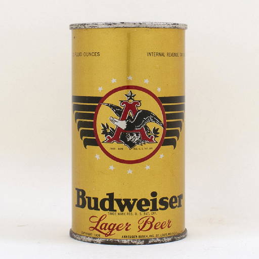 Budweiser Lager Beer Metallic Oi 145 Or 148 Can