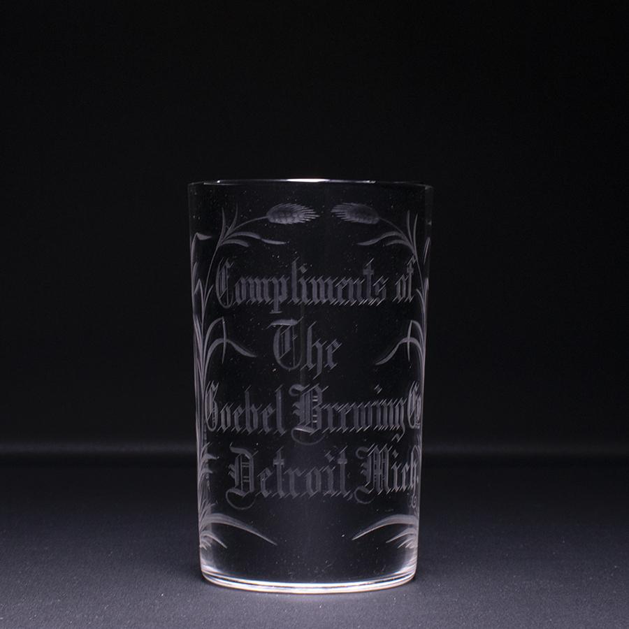 Goebel Brewing Detroit Pre Prohibition Bock Cut Glass