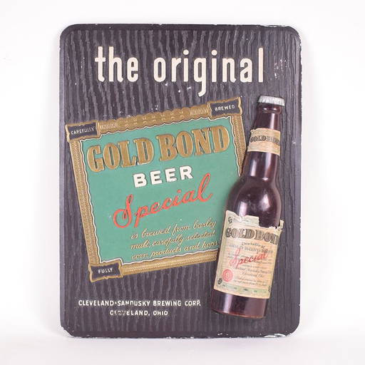 Gold Bond Beer Composite 3d Sign & Label