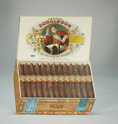 F.c. Lundquist Arthur Donaldson Cigar Diecut Sign