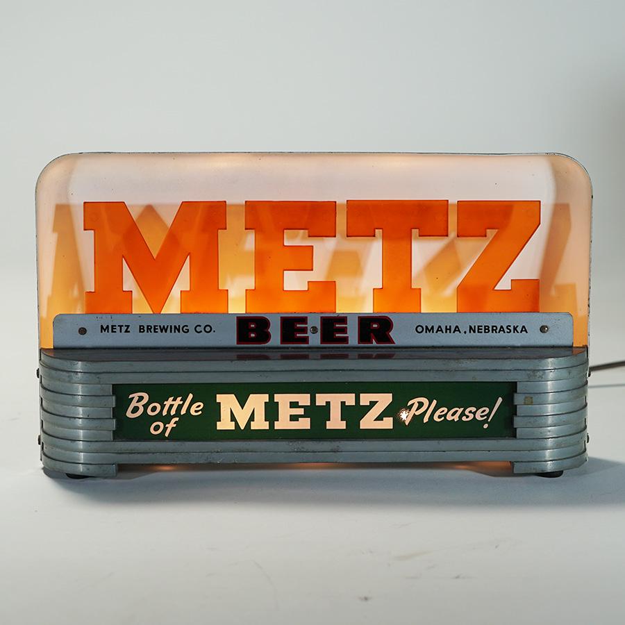 Metz Bottle Of Beer Please Illuminated Price Sign