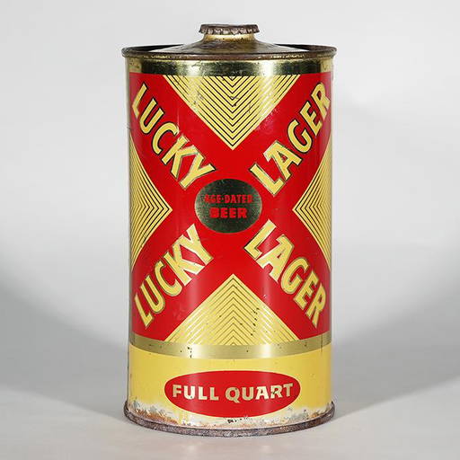 Lucky Lager Quart Cone Top Can 214-12 (#0424) on Apr 24, 2022 | Morean ...