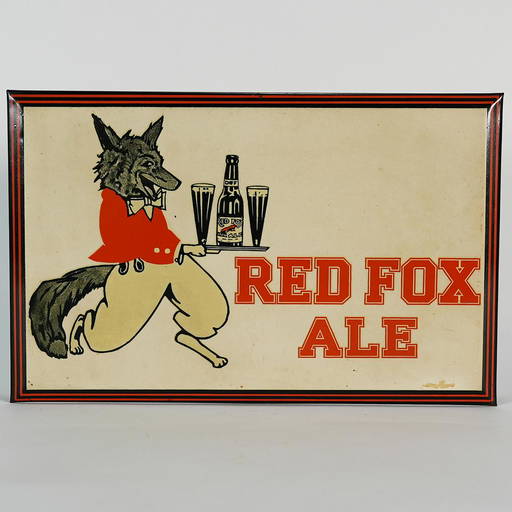 Red Fox Ale TOC Advertising Sign RARE (#0508) on Aug 28, 2022 | Morean ...