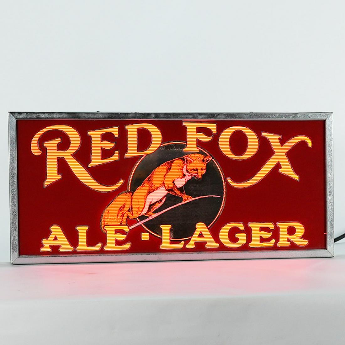 Red Fox Ale Lager Illuminated Sign RARE (#0541) on Aug 28, 2022 ...