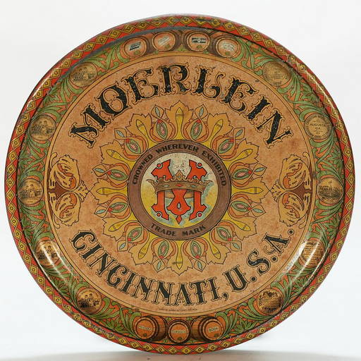 Moerlein Cincinnati USA Crowned Antique Advertising SHONK Tray (#0543 ...