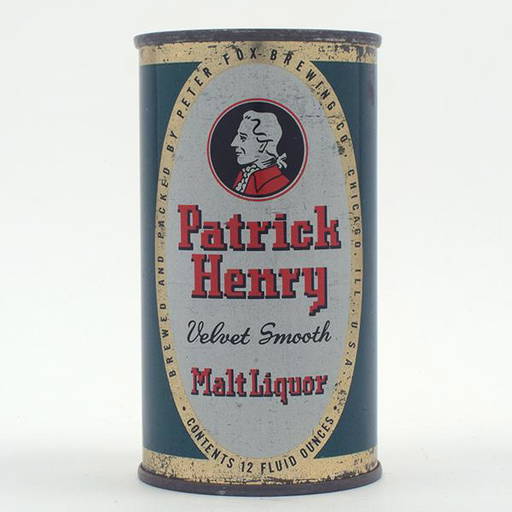 Patrick Henry Malt Liquor Flat Top 112-18 (#0317) on Jan 15, 2023 ...