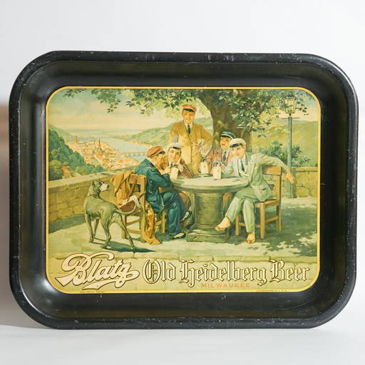 Blatz Old Heidelberg Beer 1930s Serving Tray