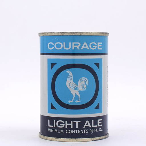 Courage Light Ale English 10 Oz Flat Top Contents On Front