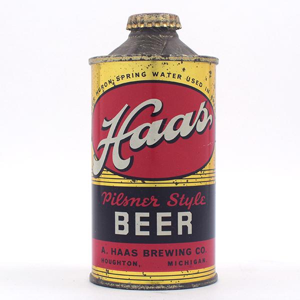Haas Beer Cone Top 168-8 Auction