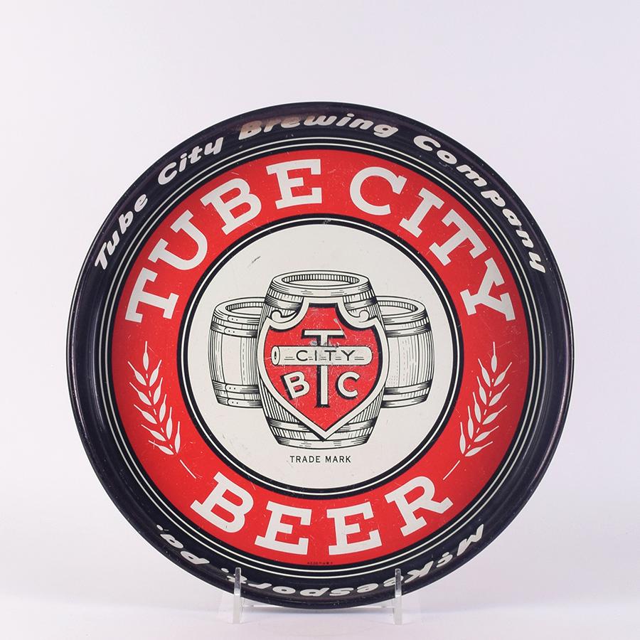 Tube City Beer 1940s Serving Tray Auction