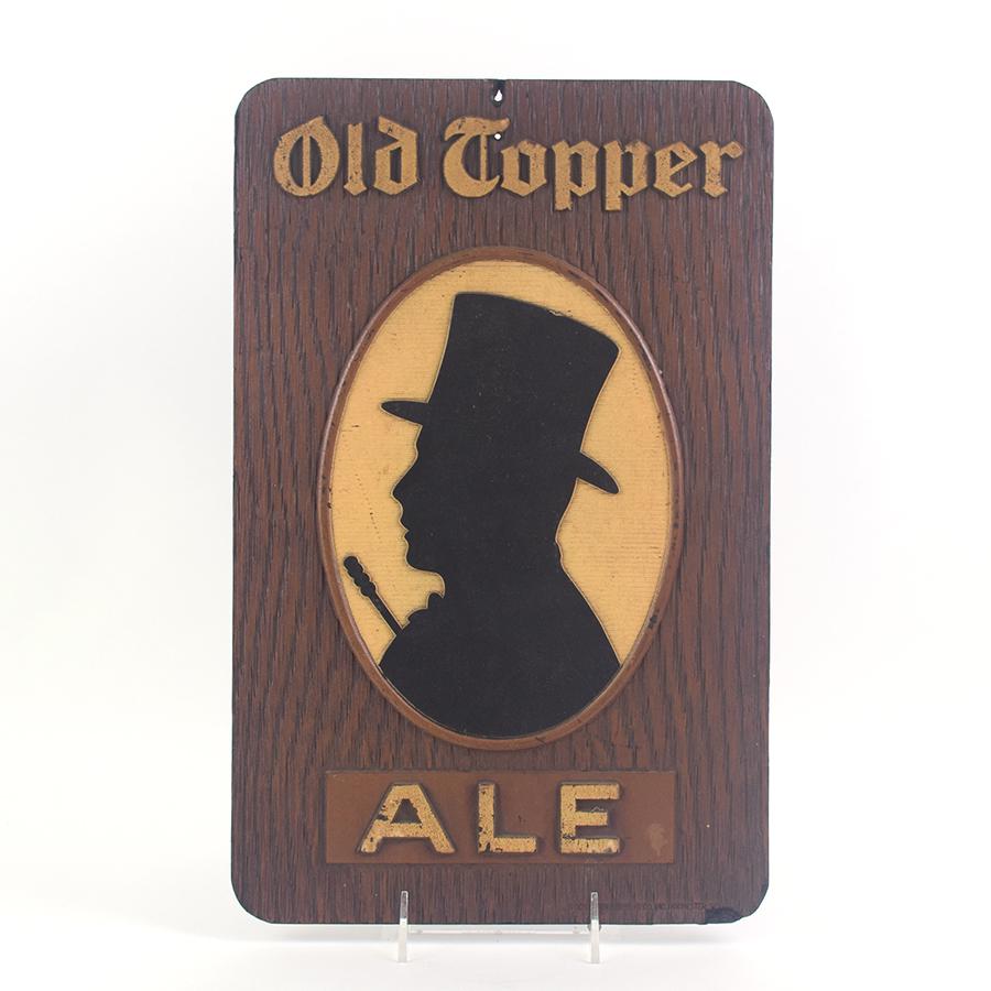 Old Topper Ale 1940s Composite Sign Auction