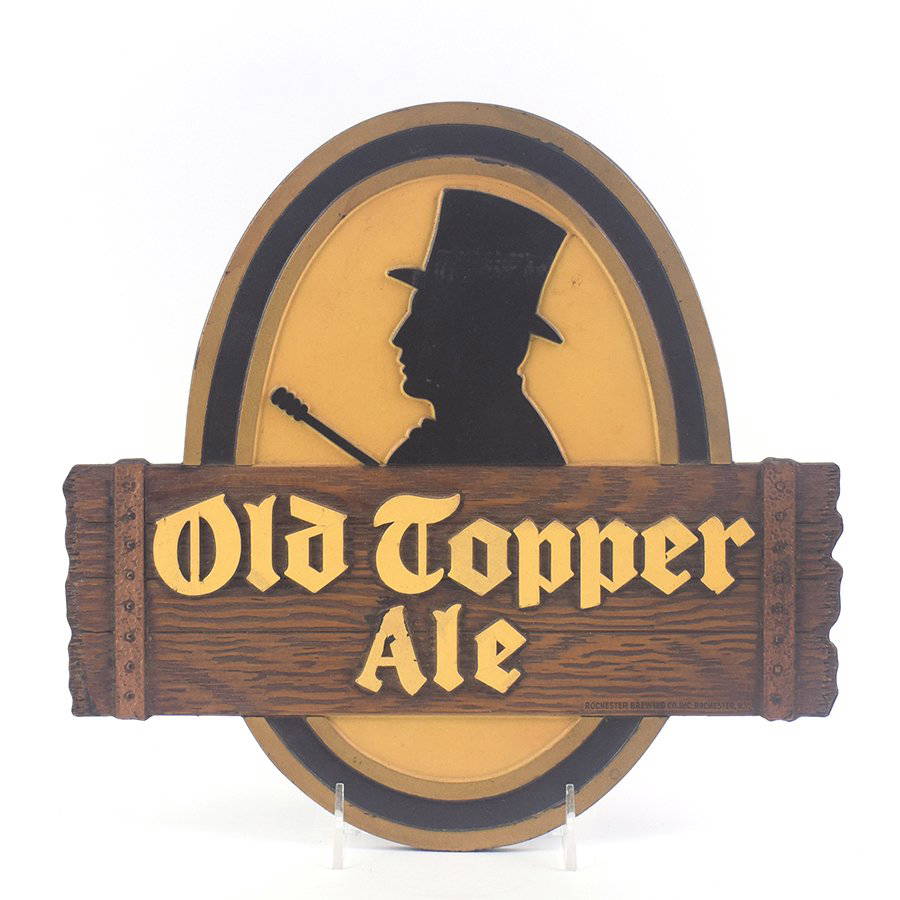 Old Topper Ale 1940s Composite Sign Auction