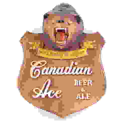 Canadian Ace Beer - Ale Chalk Back Bar Wall Sign Auction