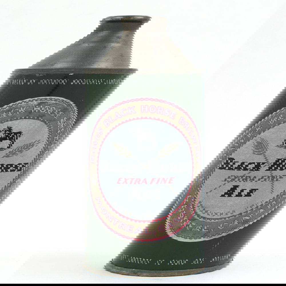 Black Horse Ale Canadian Cone Top Auction