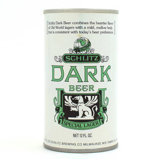 Schlitz Dark Beer Foil Label Test Pull Tab Green Unlisted