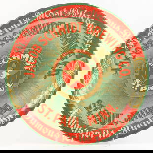 Golden West Brewing Co Pre-prohibition Factory Scene Serving Tray Auction