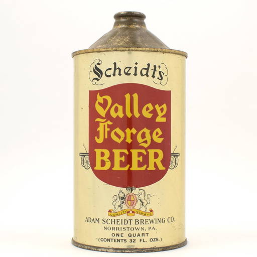 Valley Forge Beer Quart Cone Top Impossibly Clean Actual 220 11