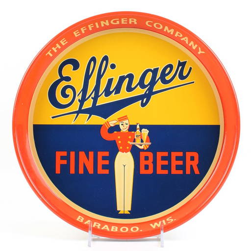 Effinger Beer 1930s Serving Tray Squeaky Clean