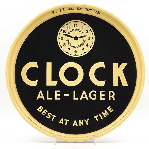 Clock Ale Lager 1940s Connecticut Serving Tray