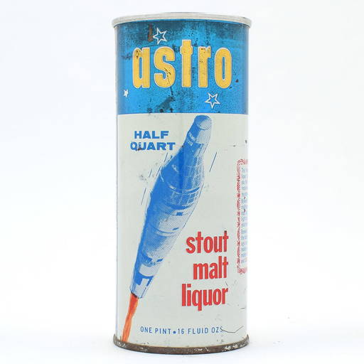 Astro Stout Malt Liquor 16 Ounce Aluminum Soft Top Flat Top 224 15