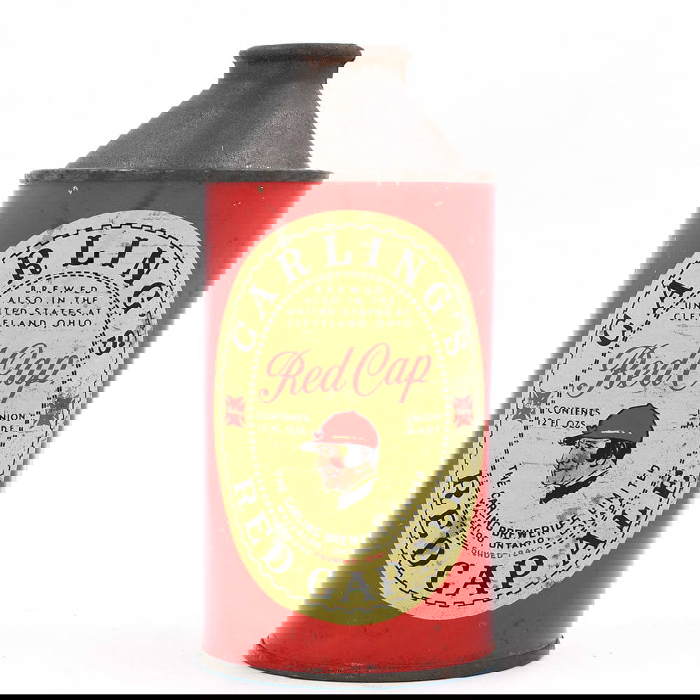 Carlings Red Cap Ale Canadian Cone Top Auction