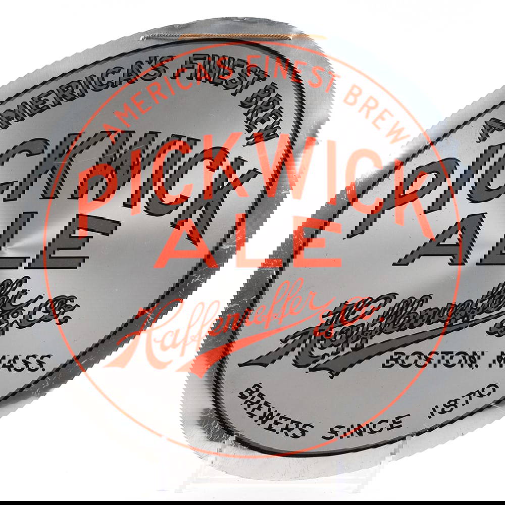 Pickwick Ale 1930s Leyse Aluminum Sign Auction