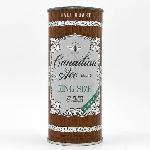 Canadian Ace Ale 16 Ounce Flat Top Bock Lid 227 20