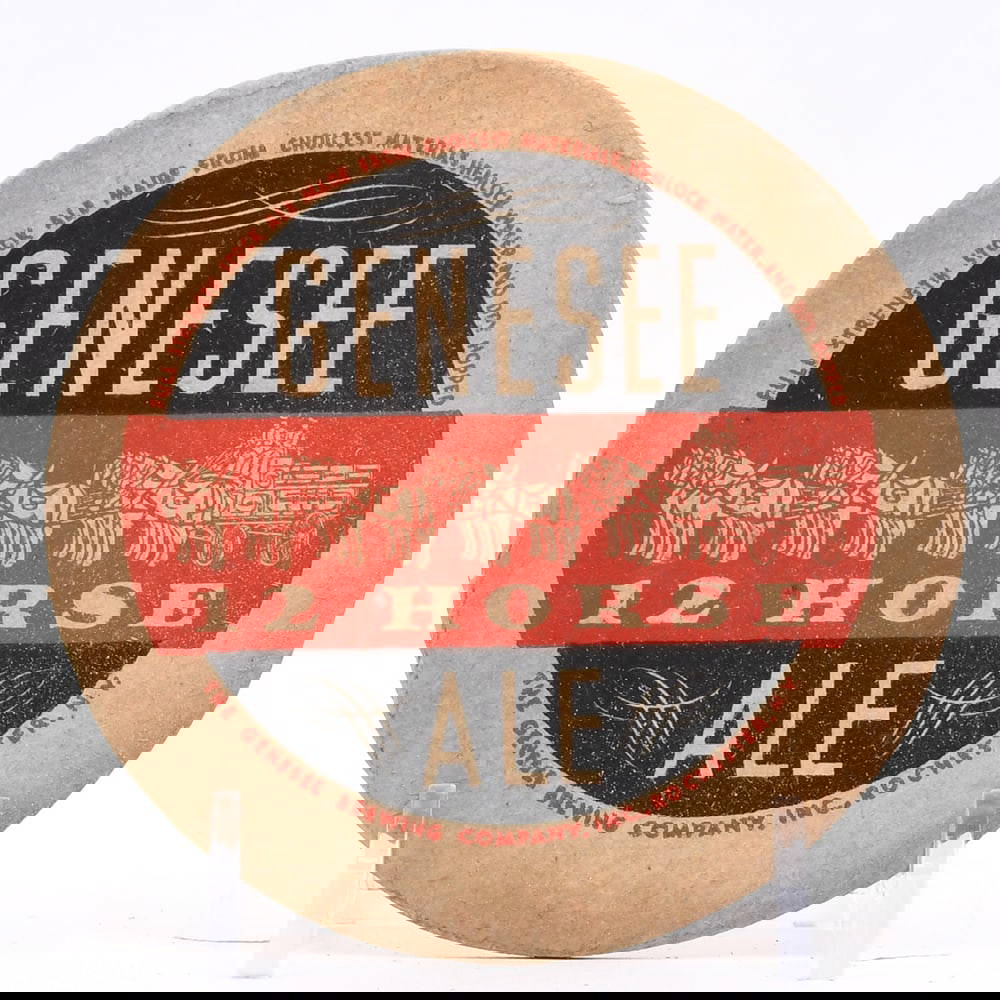 Genesee 12 Horse Ale 1930s Coaster Rare Auction