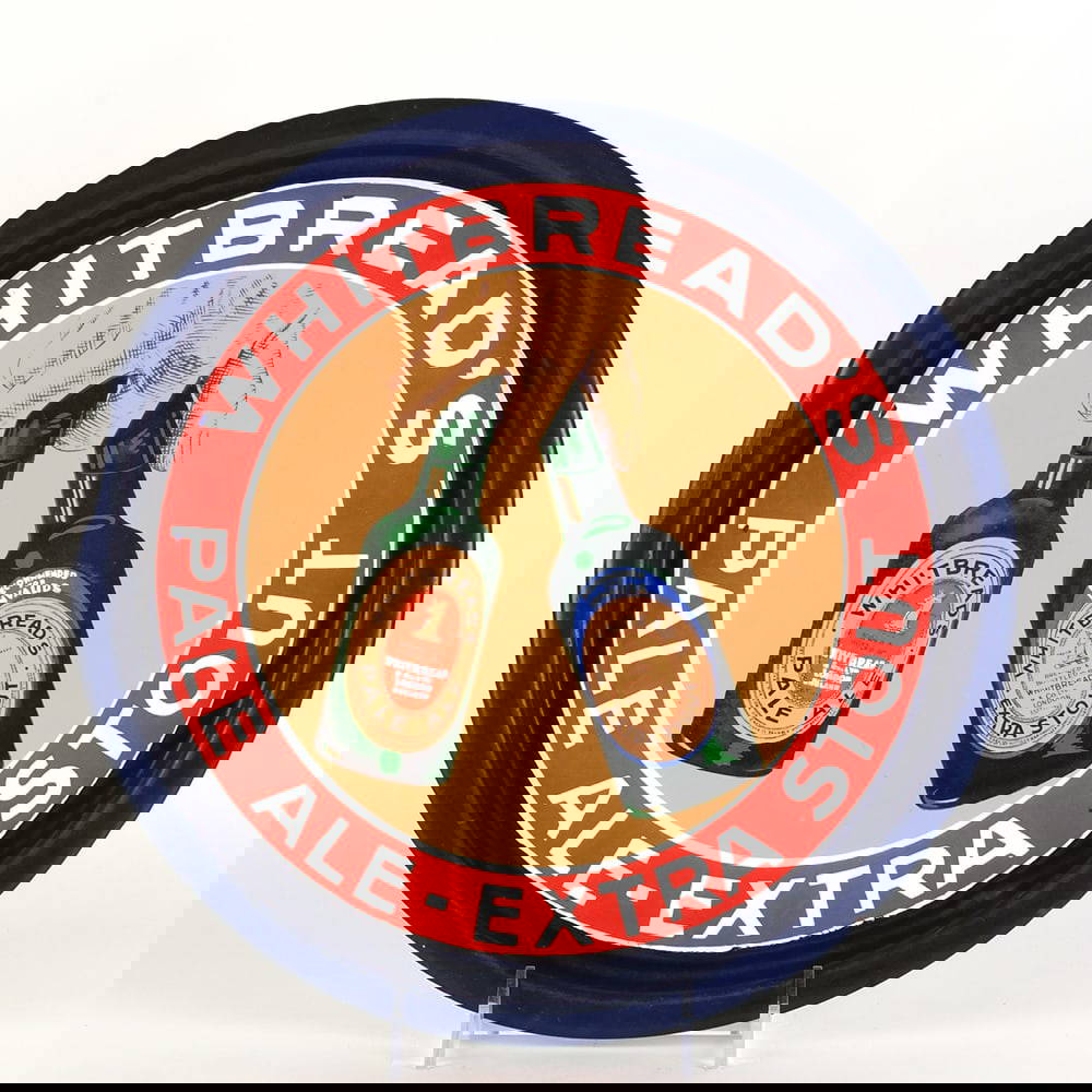 Whitbread's Pale Ale Extra Stout Prohibition Era English Porcelain Tray ...