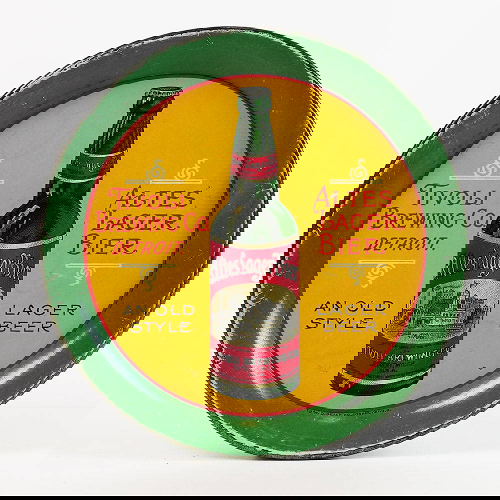 Tivoli Brewing Altes Lager Old Style Factory Scene Tip Tray Auction