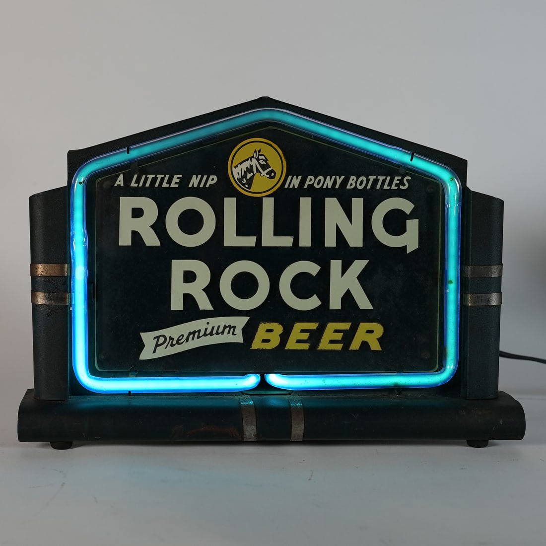 Rolling Rock Little Nip Pony Bottles Rpg Neon Sign Lackner Fabulous Auction