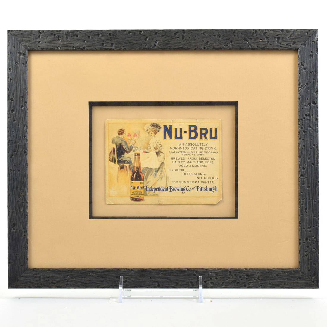 Nu-bru Prohibition Era Trade Card Independent Brewing Rare Auction