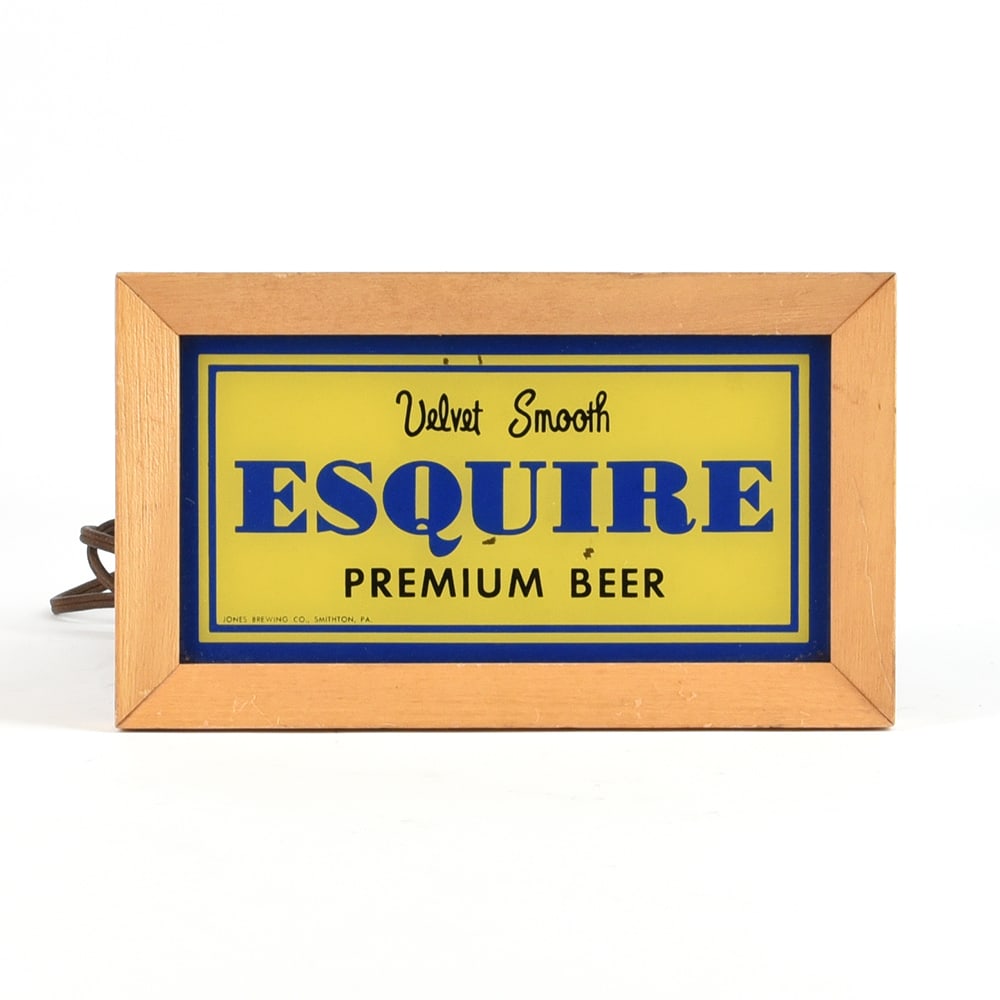 Esquire Beer Rog Illuminated Sign Auction