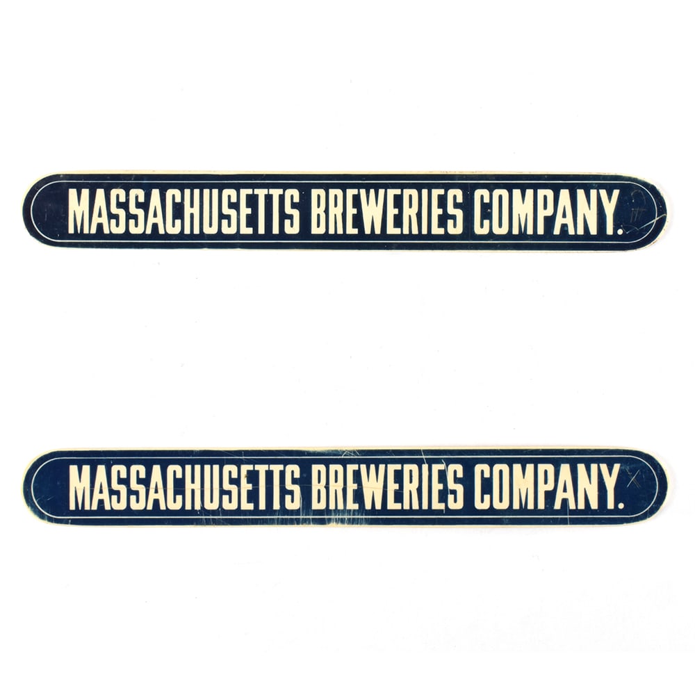 Massachusetts Breweries Pre-pro 2-sided Foam Scraper Rare Auction