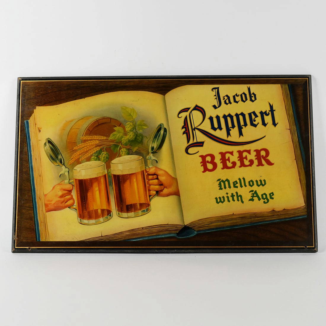 Jacob Ruppert Beer Mellow With Age Compressed Material Sign - Jun 22 ...