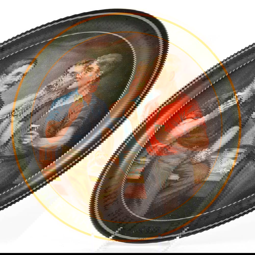 Kirchner Brewing Pure Malt Hop Lager Pre-pro Serving Tray Auction