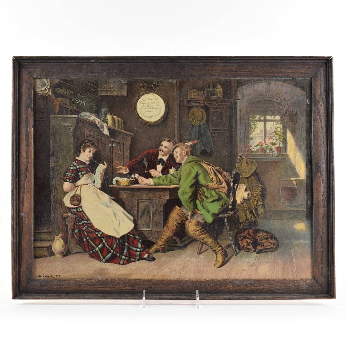 Duesseldorfer Gold Medal Beer Pre-prohibition Litho On Faux Canvas ...