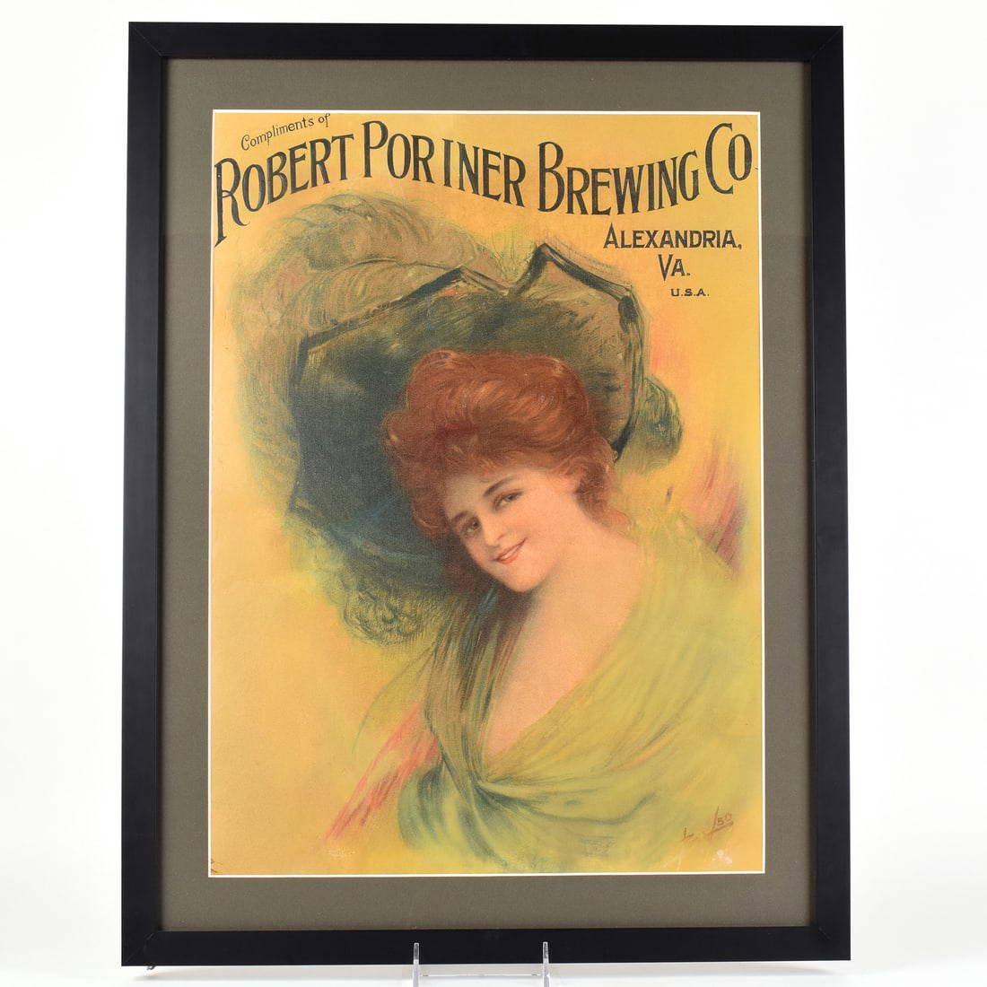 Robert Portner Brewing Chromolithograph Alexandria Virginia Rare Auction