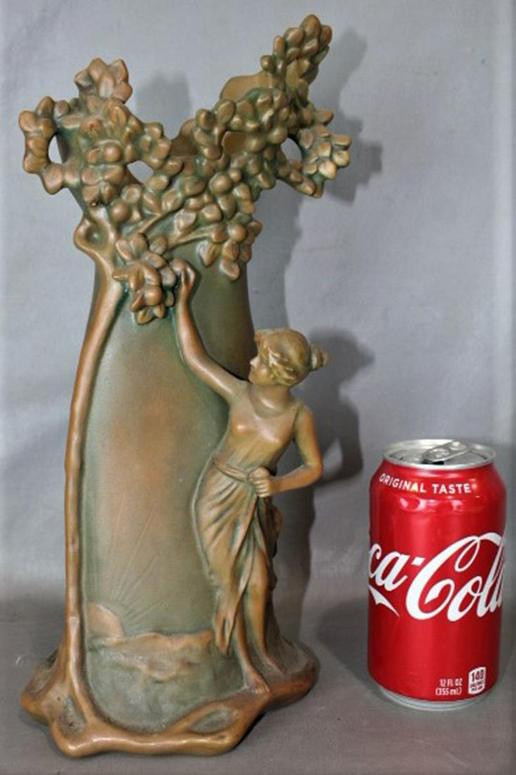 For Auction: 13" Art Nouveau Crown Oak Ware Teplitz Vase (#0310) on May ...