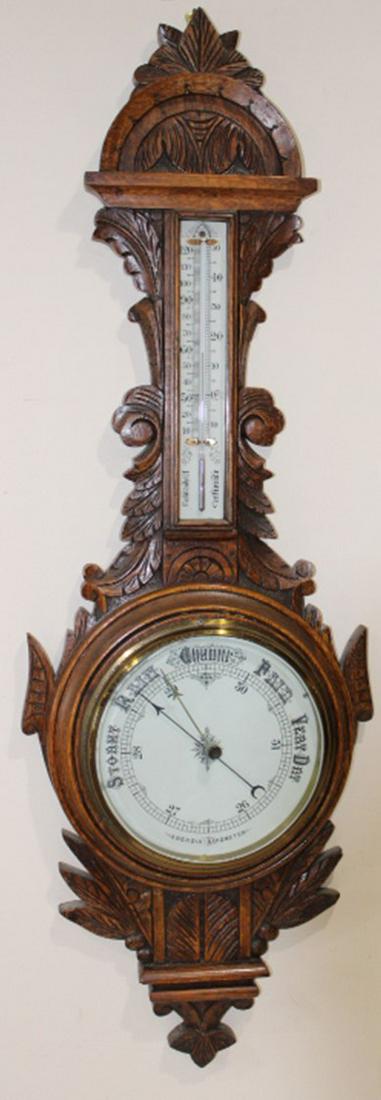 For Auction: Fancy Victorian Oak Barometer (#0106) on Jun 28, 2020 ...