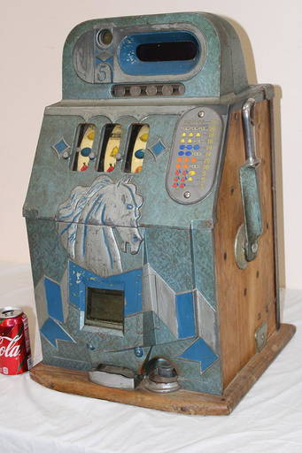 Antique Mills 5 Cent "horsehead Bonus" Slot Machine