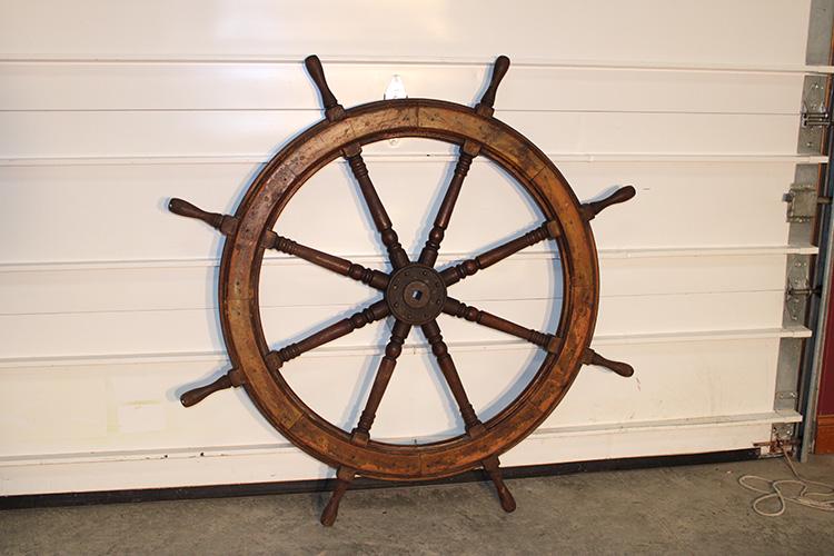 53" Antique Ship Wheel