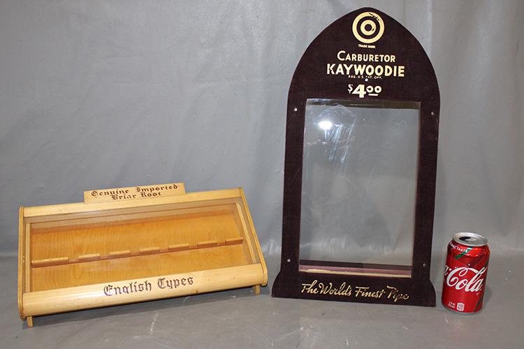 Vintage Briar Root And Kay Woodie Pipe Display Case