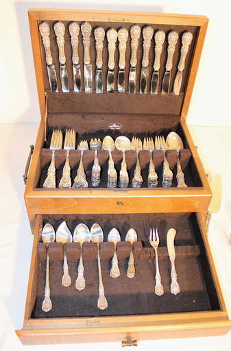 Extensive 120 Piece Set Of Reed And Barton Francis The First Sterling ...