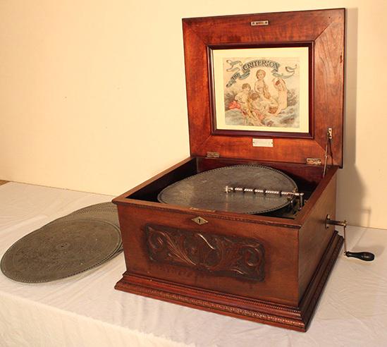 Large Criterion 16" Music Box With Carved Front (#0114) on Jan 15, 2023 ...