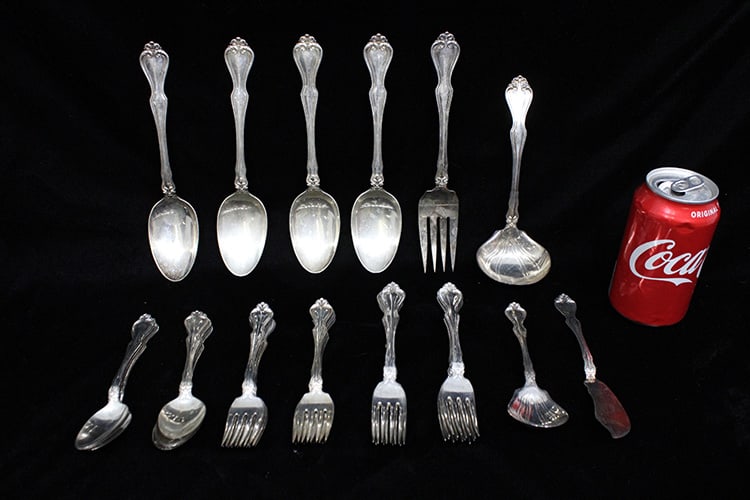 30 Pieces Of Westmoreland Sterling George And Martha Washington Pattern ...